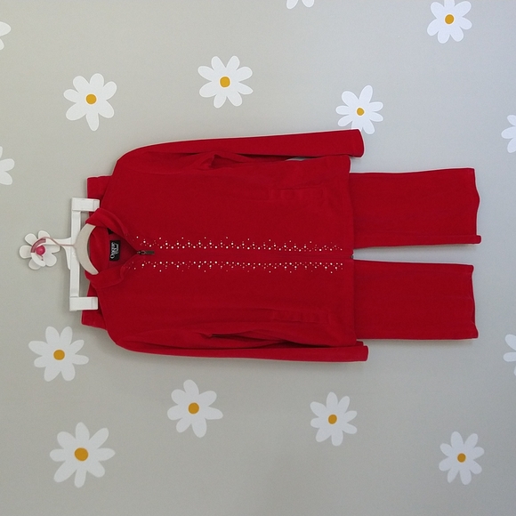 Onque Casuals | Pants & Jumpsuits | Onque Casuals Saucy Red Studded ...